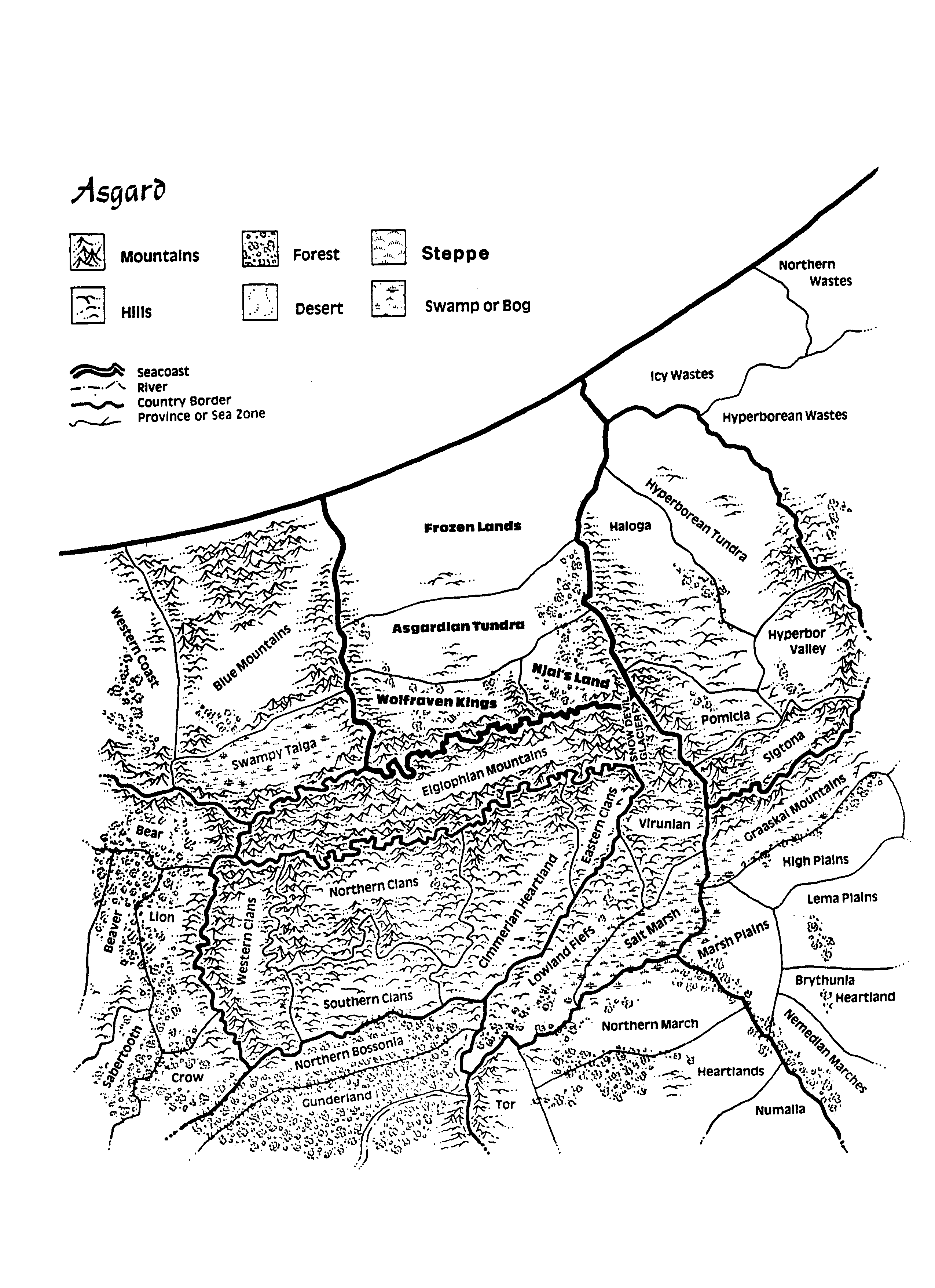 The Hyborian Tome - Gallery of Maps of Hyboria